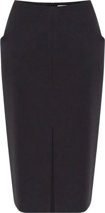 Balmain Femme, Jupes, Noir, Taille: 36 FR Jupe crayon pliss&eacute;e en laine