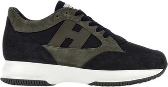 Hogan Baskets &agrave; lacets interactives - Homme - Chaussures - Bleu - Taille: 42 1/2 EU