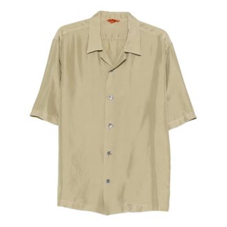 Barena Short Sleeve Chemises - Homme - Chemises - Vert - Taille: XL