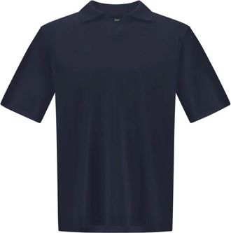 Herno Homme, Tops, Bleu, Taille: S Polo &agrave; manches courtes