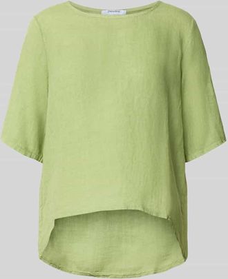 Zabaione Relaxed Fit Leinenbluse mit 1/2-Arm Modell Pa44ulaa
