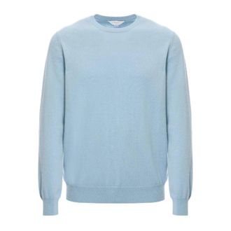 Malo Kaschmir Pullover mit Rundhalsausschnitt - - Knitwear - Herren - Blau - M