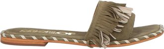 Colors Of California MONOBAND SANDAL WITH FRINGES
