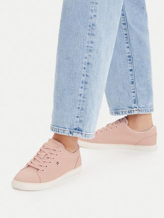 Tommy Hilfiger Sneakers aus Stoff Tommy Hilfiger Th Low Profile Vulc Canvas FW0FW09102 Rosa