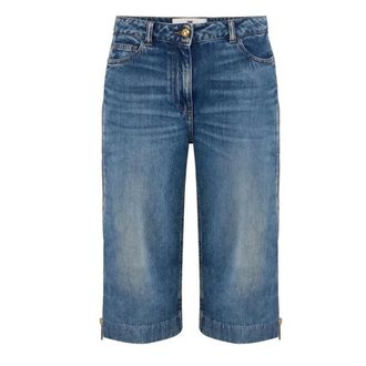 Elisabetta Franchi Femme, Jeans, Bleu, Taille: W25 Jean Bermuda Zipp&eacute;