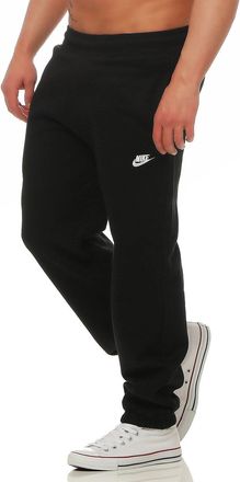 Nike Nike Foundation Herren-Jogginghose mit B&uuml;ndchen, mit Fleece-Futter (schwarz, grau) - 586031, Herren, schwarz, xl