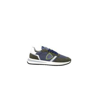 Philippe Model Blaue Milit&auml;rstil Low Top Sneakers - - Shoes - Herren - Gr&uuml;n - 42 EU