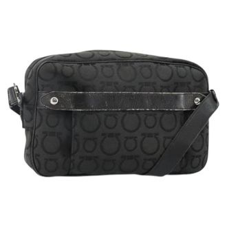 Ferragamo Pre-owned Canvas Schultertasche - - Pre-owned - Damen - Schwarzk - ONE SIZE