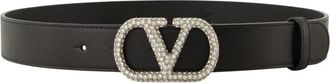 Valentino Garavani Femme, Accessoires, Noir, Taille: 85 CM VLogo Signature Belt