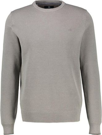 Lerros Strickpullover mit Logo-Stickerei und aus reiner Baumwolle