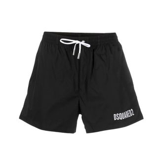 Dsquared2 Boxer Mare con Scritta Icon - - Swimwear - Herren - Schwarzk - XS