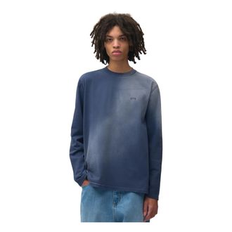 Arte Stencil Sunfade Longsleeve - - Tops - Herren - Blau - XL
