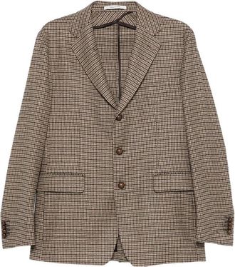 Tagliatore Houndstooth-pattern Single-breasted Blazer