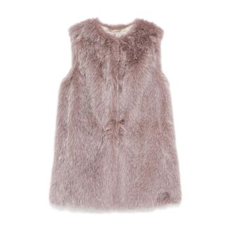 Herno Faux Fur Weste - - Jackets - Damen - Rosa - L