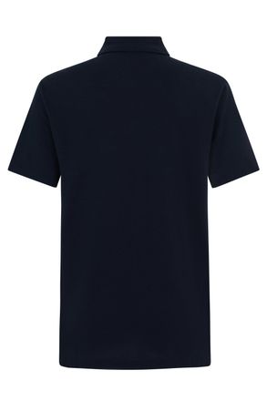 Slowear Mens Polo Shirt Dark Blue Cotton T-shirts And Polos
