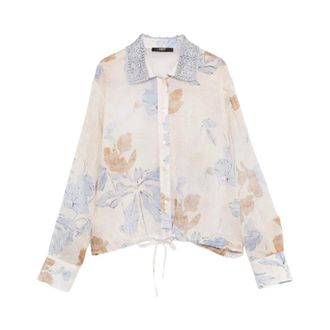 Seventy Lyocell-Ramia Shirt - - Blouses & Shirts - Damen - Beige - 2XS