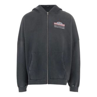 Willy Chavarria Plaza Zip Hooligan Sweat &agrave; capuche - Homme - Sweatshirts et sweats &agrave; capuche - Gris - Taille: M