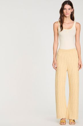 Sandro Pantalon en maille strass&eacute;e