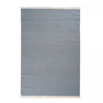 Un amour de tapis Tapis kilim fait main en laine 170x240 gris souris rectangle motif uni LYN12 BAYA IBAY