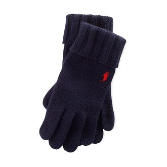 Polo Ralph Lauren Gants en laine m&eacute;rinos - Homme - Accessoires - Bleu - Taille: ONE Size