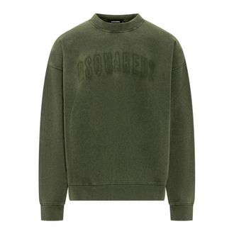 Dsquared2 Crewneck Sweatshirt - - Sweatshirts & Hoodies - Herren - Gr&uuml;n - S