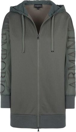 Armani Rei&szlig;verschluss-Sweatshirt - - Sweatshirts & Hoodies - Damen - Gr&uuml;n - 4XS