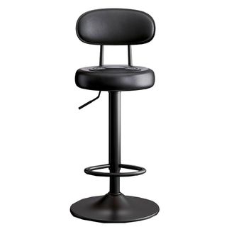 Generic Verstellbare Drehhocker mit R&uuml;ckenlehne, lederbezogene K&uuml;chenst&uuml;hle f&uuml;r Esszimmer, Restaurant, B&uuml;ro - stilvoll und komfortabel