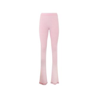 GCDS Rippstrick Schlaghose - - Trousers - Damen - Lila - 2XS