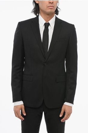 Corneliani TREND Zweiknopf-Blazer aus extrafeiner Schurwolle Gr&ouml;&szlig;e 48