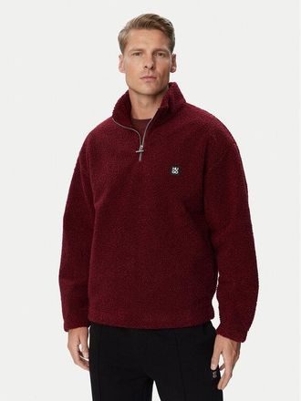 HUGO BOSS Fleecejacke Derylong 50567951 Dunkelrot Relaxed Fit