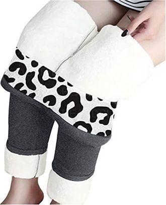 E.SSUE Leggings Polaire Femmes Collants Leggings Thermique Épais Velours Doublure Extensible Pantalon Legging Femme Chaud Hiver Thermique Collant Extensible 