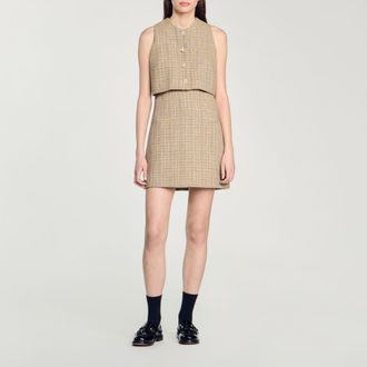 Sandro Robe en tweed