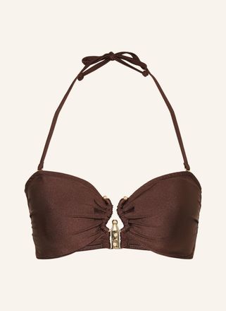 Mrs & Hugs Mrs & Hugs Bandeau-Bikini-Top braun