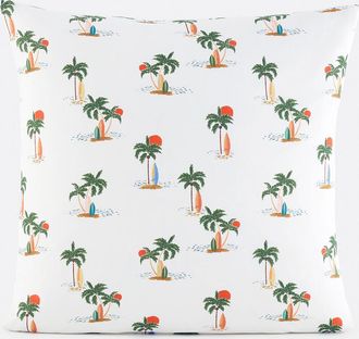 La Redoute Interieurs Taie Doreiller Enfant En 50% Coton Recycl&eacute; Imprim&eacute; Palmiers Tapahi