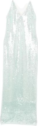 Forte_Forte Femme, Robes, Vert, Taille: 36 FR MY Dress Breeze Robe Maxi Orn&eacute;e de Sequins