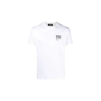 Dsquared2 T-Shirt mit Rundhalsausschnitt - - Tops - Herren - Wei&szlig; - 2XL