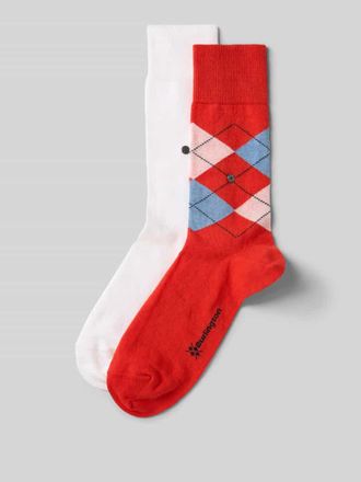 Burlington Socken mit Logo-Applikation im 2er-Pack