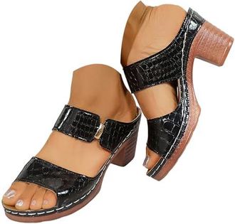 Generic Sandales orthop&eacute;diques confortables pour femme 2026 - Sandales compens&eacute;es habill&eacute;es et respirantes - Tongs larges avec soutien de la vo&ucirc;te plantaire -