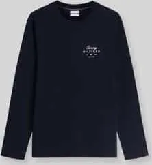 Tommy Hilfiger Regular Fit Langarmshirt aus reiner Baumwolle