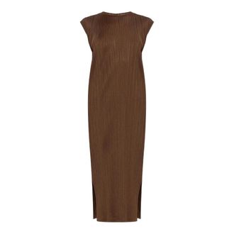 Issey Miyake Damen, Kleider, Braun, 2XLGr&ouml;&szlig;e