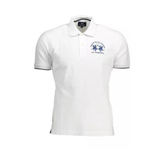 La Martina Polo-Shirt mit kontrastierenden Details - - Tops - Herren - Wei&szlig; - 2XL
