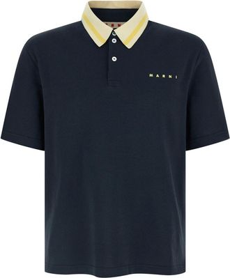 Marni Homme, Tops, Bleu, Taille: L Polo
