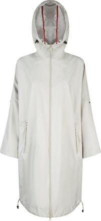 Geox Womens W DIANTHA Parka Jacket, Moonbeam, 42