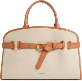 Coccinelle Femme, Sacs, Beige, Taille: ONE Size Finn Canvas Handbag
