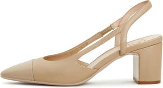 Cesare Gaspari Femme, Chaussures, Beige, Taille: 38 EU Slingback Block Heels Escarpins Jasmine
