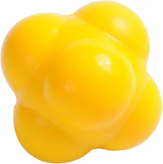 Aboofan Robuster Sechseckiger Fitness und Reaktionsball aus Silikon 65cm Agility Trainingsger&auml;t f&uuml;r Indoor Schnelligkeit und Hand Augen Koordination Zuf&auml;llige