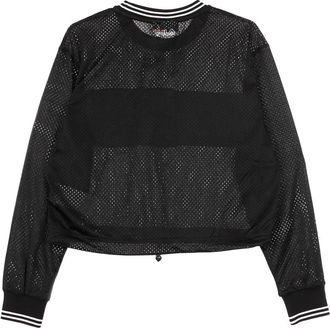 Fila Sportliches Mesh Crop Top Schwarz - - Tops - Damen - Schwarzk - M