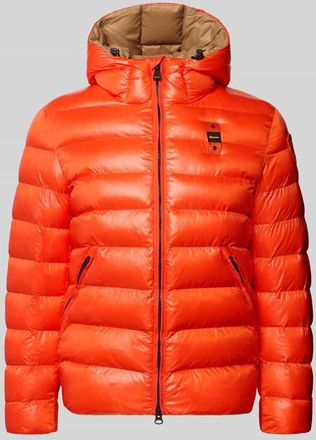 Blauer Steppjacke mit Zweiwege-Rei&szlig;verschluss Modell ADAMS