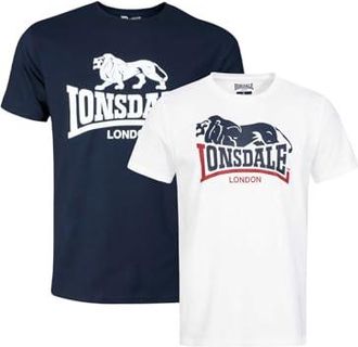 Lonsdale Loscoe T-Shirt, Blanc, M Homme