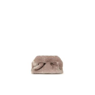 Themoir&egrave; Bios Faux Fur Clutch - - Bags - Damen - Beige - ONE SIZE